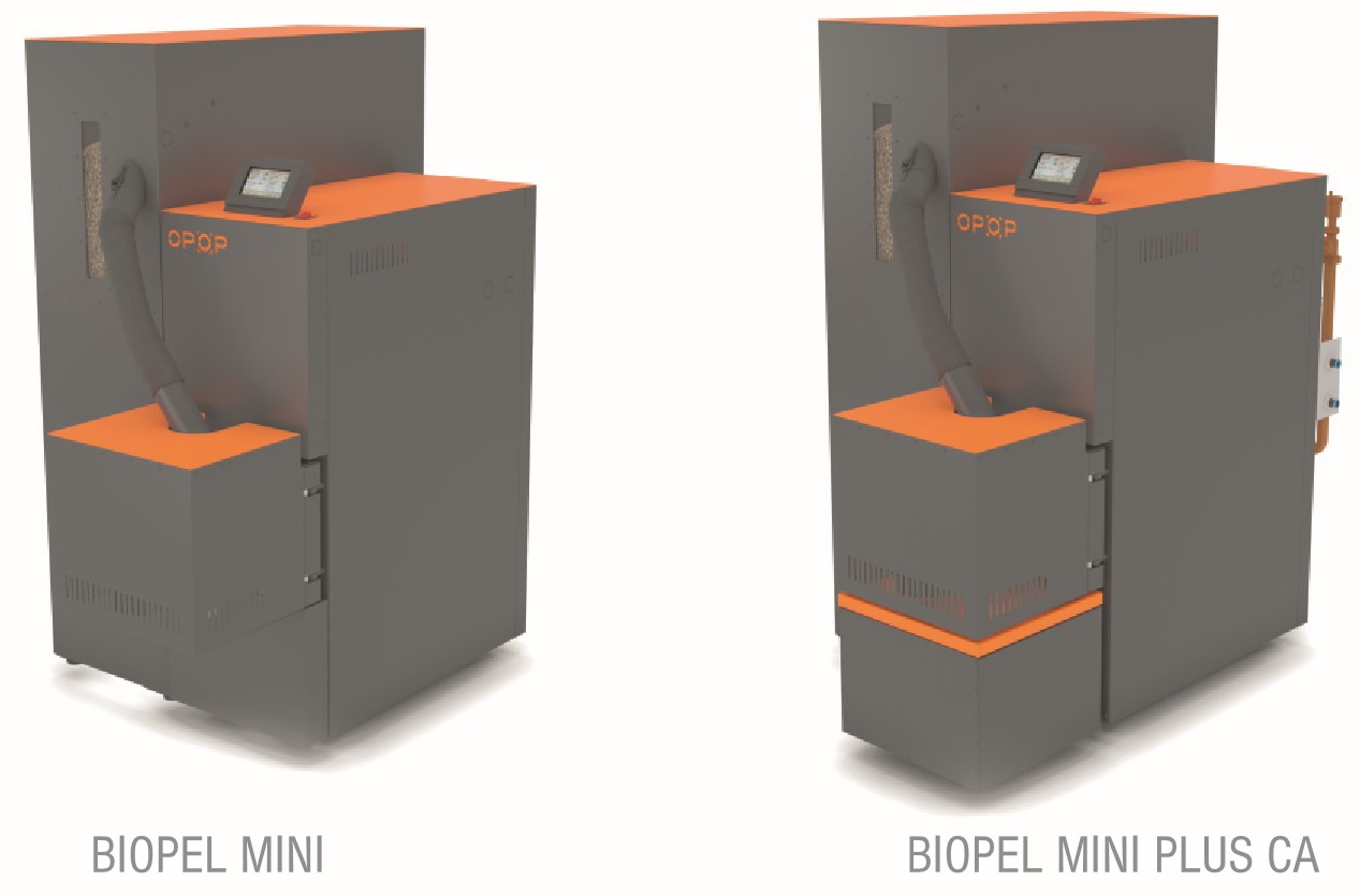 OPOP BIOPEL MINI KOMPAKT PLUS CA SET 21,150/V9 Kotel na tuhá paliva ...