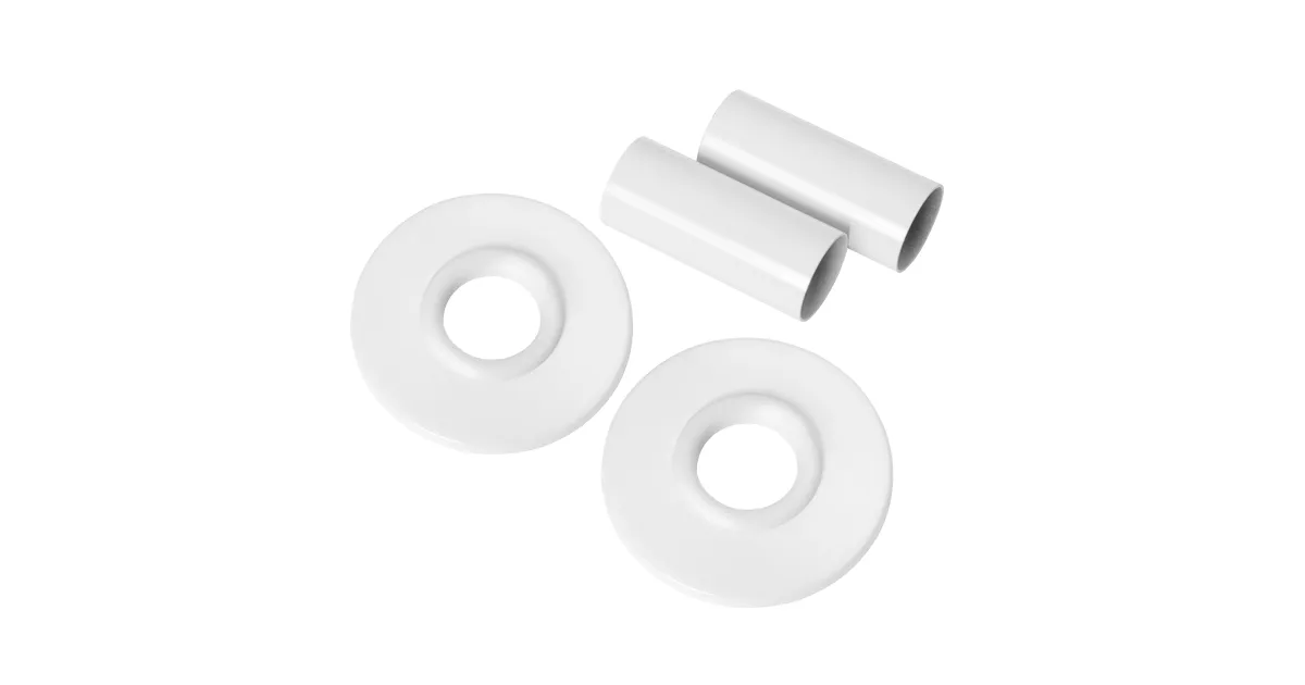 INVENA Krycí rozeta pro boční připojení radiátoru, bílá (UA-11-B15-S ...