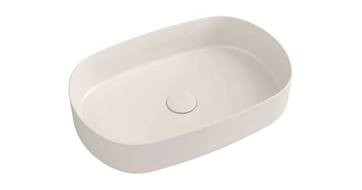 ISVEA INFINITY OVAL keramické umyvadlo na desku, 55x36cm, ivory ...
