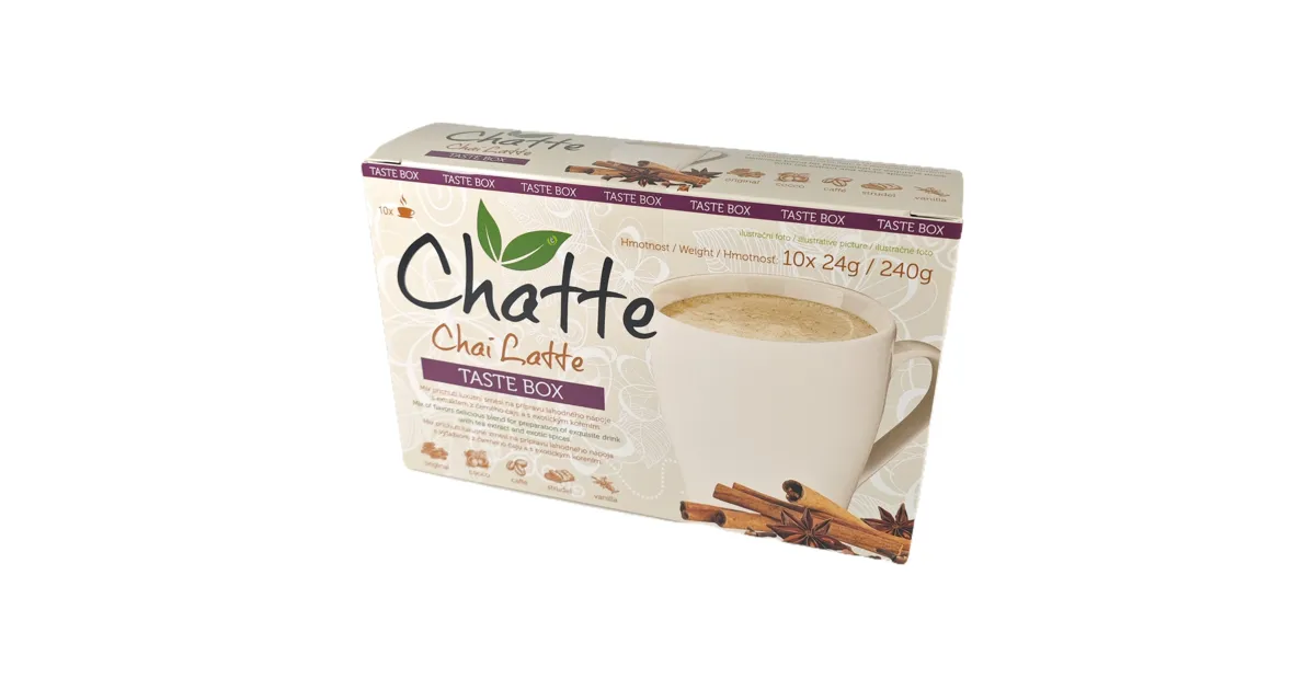Chatte - Chai Latte Taste Box 10x24g | TOPENILEVNE.CZ