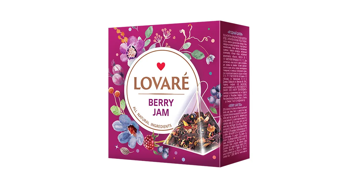Čaj Lovaré Berry Jam (15 pyramid) | TOPENILEVNE.CZ