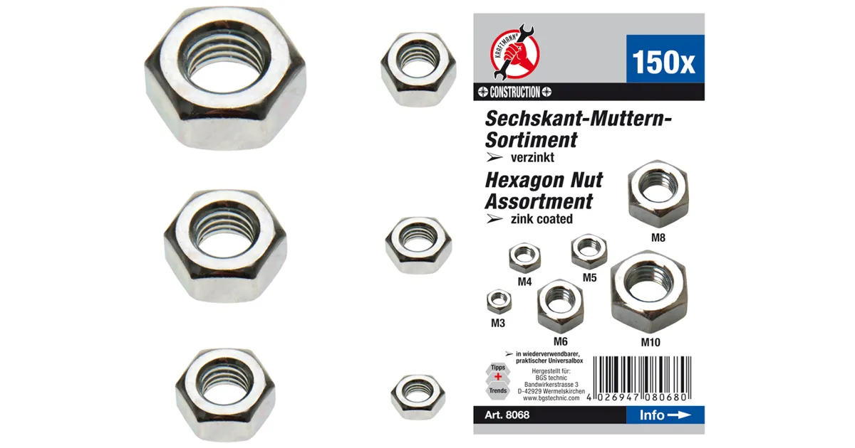 BGS Matice, M3 - M10, sada 150 dílů | TOPENILEVNE.CZ