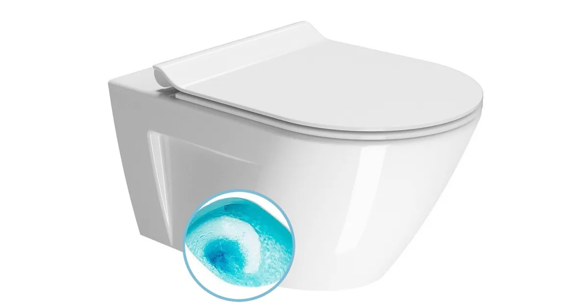 GSI NORM závěsná WC mísa, Swirlflush, 36x55cm, bílá ExtraGlaze ...