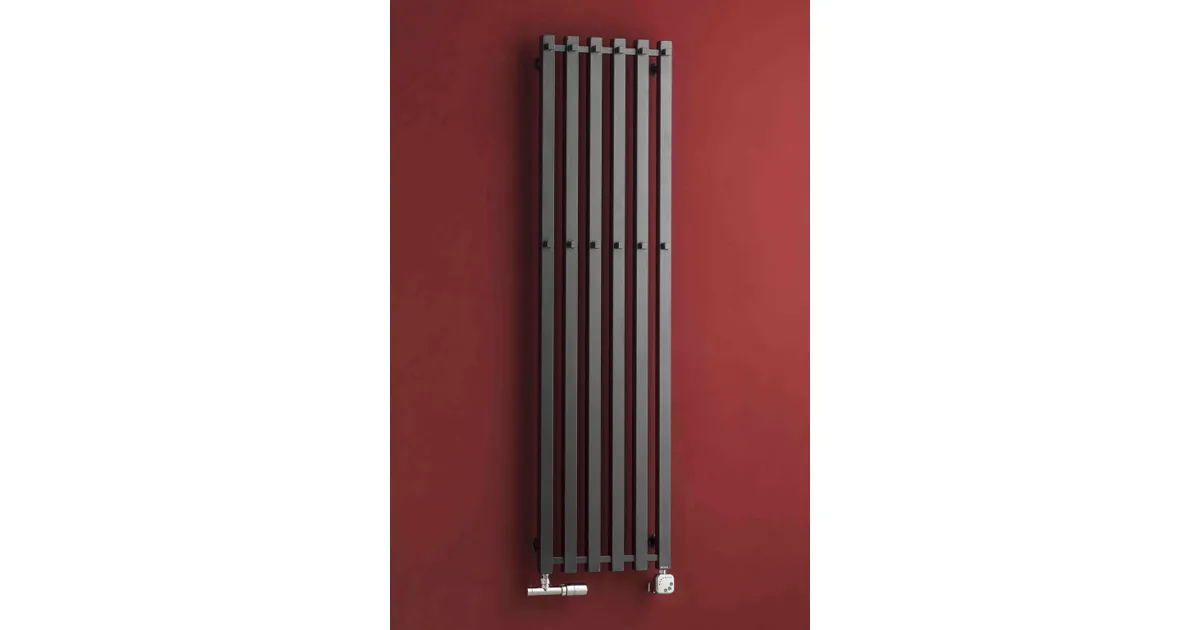 Koupelnový radiátor PMH PLUTO P2A/6 385x1500 mm, Antracit | TOPENILEVNE.CZ