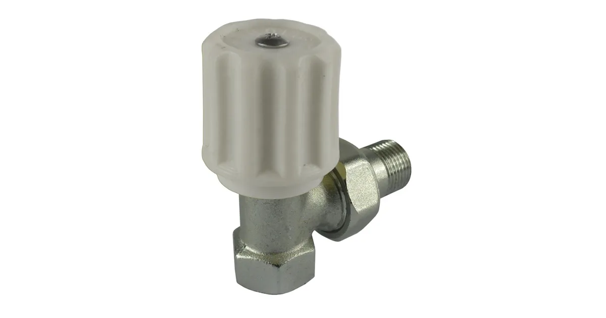 Ventil radiátorový rohový, jednoregulační 3/8" | TOPENILEVNE.CZ