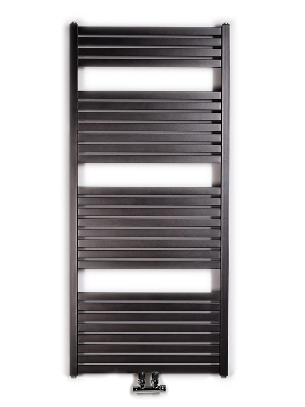 Koupelnový radiátor Thermal KH-SP 600/1330 středové připojení - černý ...