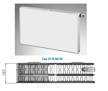 Radiátor PLAN VK 33-600/1200 - PURMO | TOPENILEVNE.CZ
