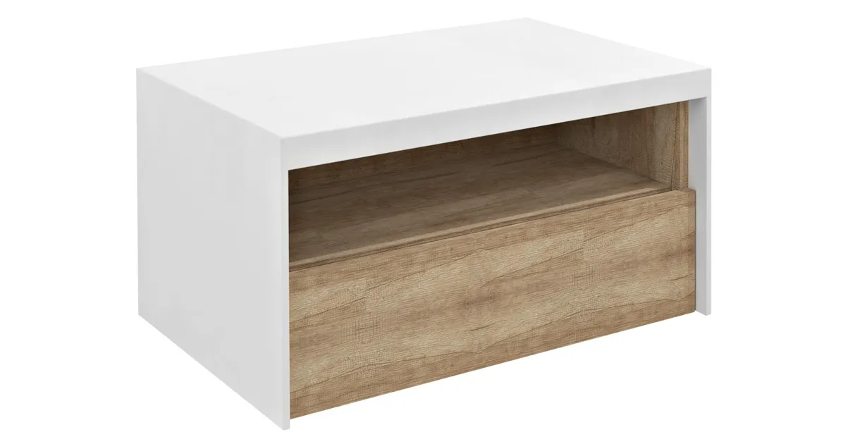 SAPHO VIERA umyvadlová skříňka 80x44x50cm, bílá mat/dub Alabama ...
