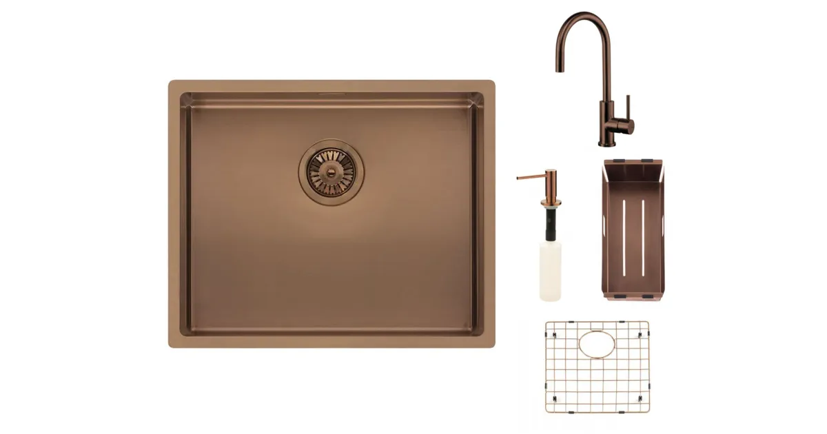 Nerezový dřez REGINOX SET MIAMI 500 COOPER + Baterie CANO ...