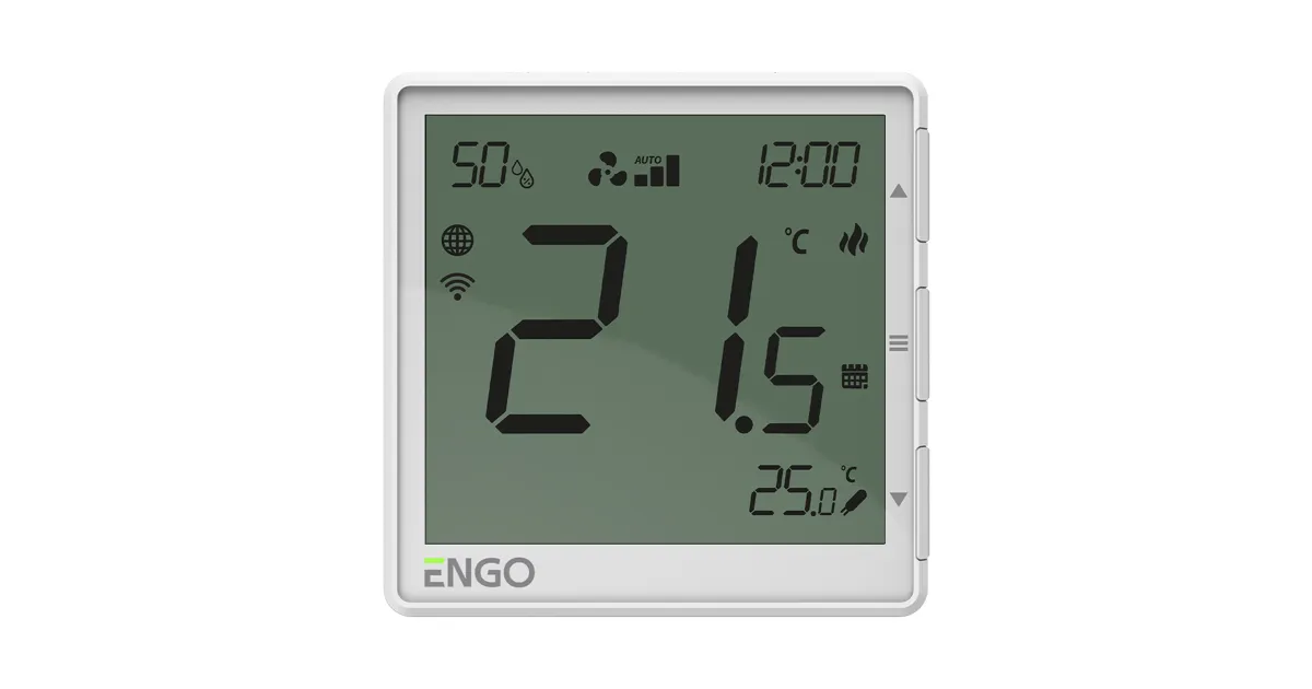 ENGO Controls Termostat Fan Coil EFAN-24W, WIFI, ENGO Smart , TUYA, bílá | TOPENILEVNE.CZ