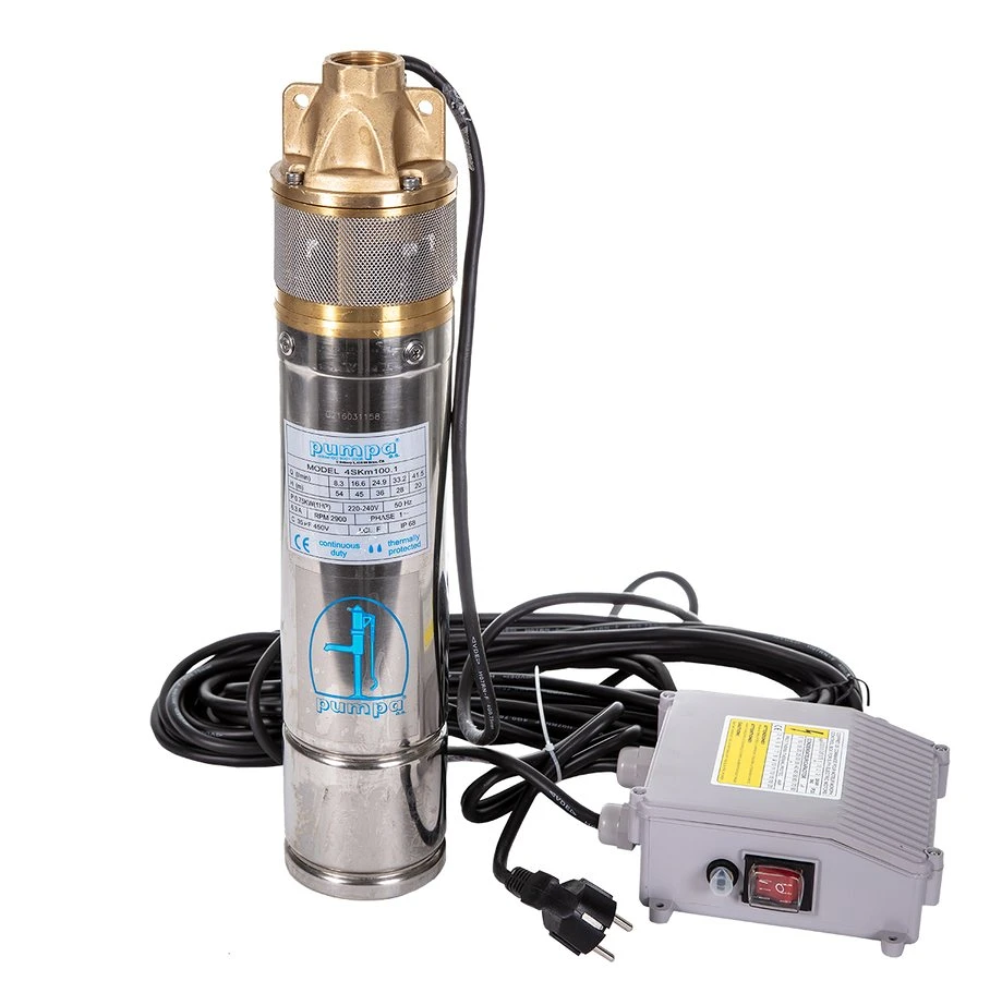 PUMPA blue line 4SKM 100 230V ponorné čerpadlo kabel 20m spinací skříň | TOPENILEVNE.CZ