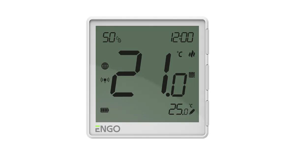 ENGO Controls Chytrý termostat EONE-BATW, bílá, ENGO Smart, TUYA | TOPENILEVNE.CZ