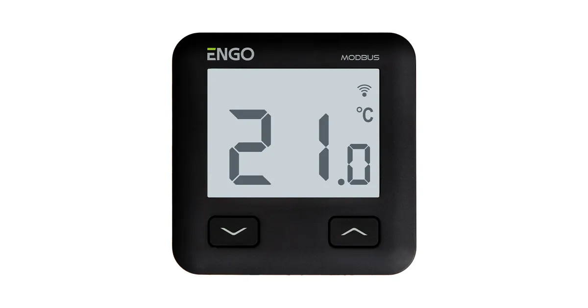 ENGO Controls Bezdrátový termostat E10-MBUSB, ENGO Smart, TUYA, černá | TOPENILEVNE.CZ
