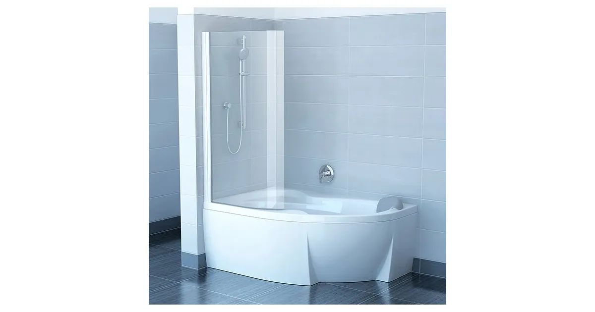 Ravak EVSK1-85 L ROSA 150/160 Wh+Wh Transparent | TOPENILEVNE.CZ