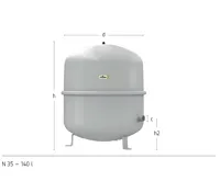 Reflex expanzní nádoba N 35 - 35l, 4 bar | TOPENILEVNE.CZ