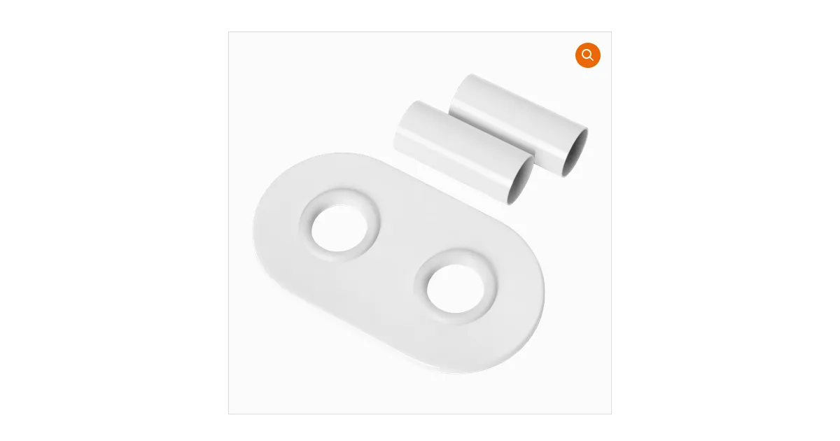 INVENA Krycí rozeta pro středové připojení radiátoru, bílá (UA-12-B15 ...