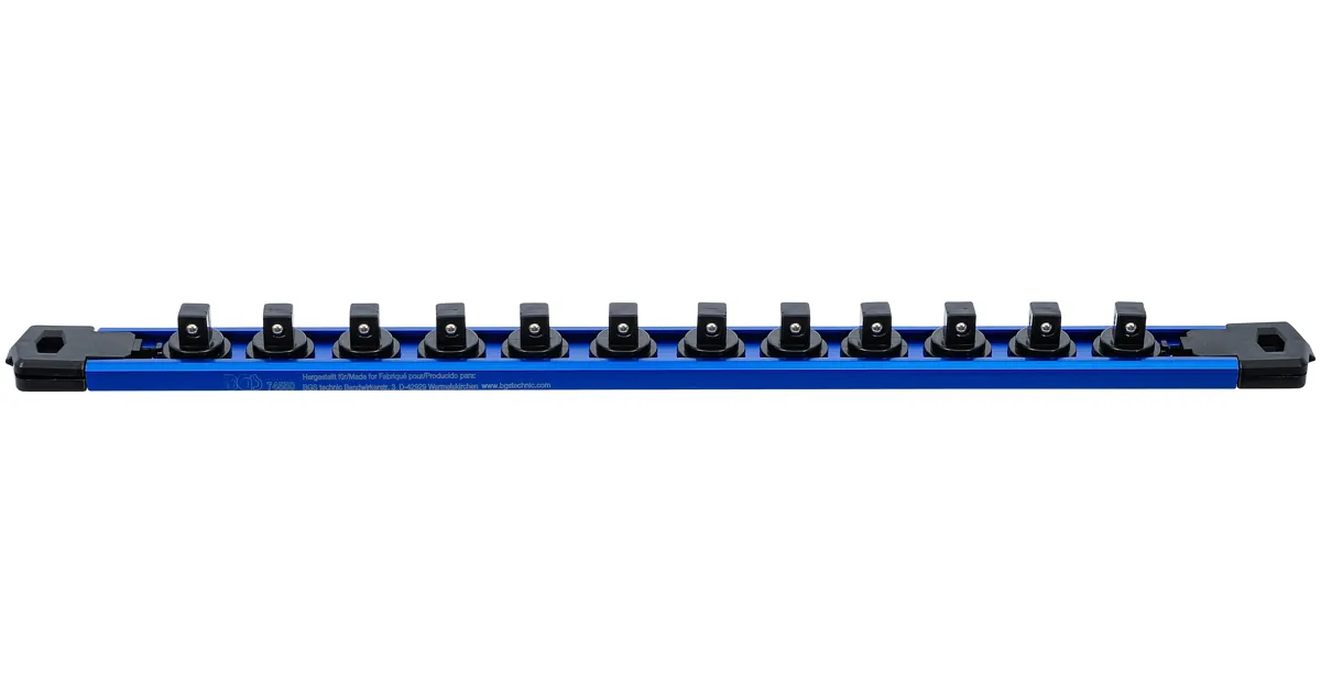 BGS Lišta pro upevnění 12 nástrčných hlavic, magnetická, pro 10 mm (3/8 ...