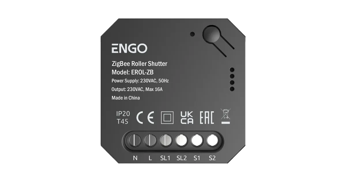 ENGO Controls Ovladač rolet EROL-ZB pro systém ENGO Smart, TUYA | TOPENILEVNE.CZ
